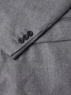 SSSTEIN Oversized Wool-blend Flannel Blazer