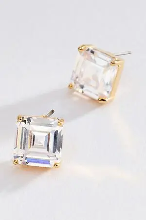 Anthropologie Prcess Cut Crystal Post Earrgs