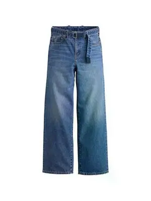 Sacai X Levi's Belted Wide-leg Jeans - Blue