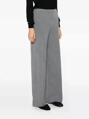 LISA YANG Shannen Ribbed-knit Straight Trousers