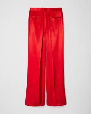 Celine Straight-leg Trousers In Satin
