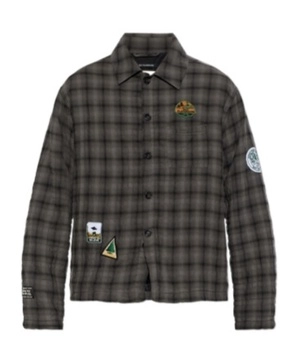 SONG FOR THE MUTE Checked Casual Shirt-style Jacket - No