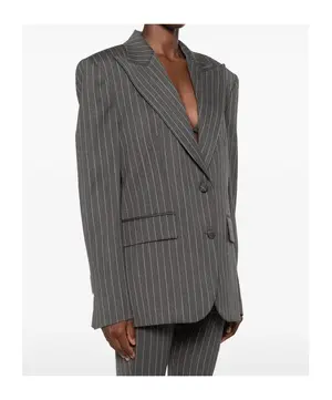 DONDUP Pinstriped Long-sleeve Blazer