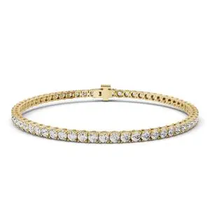 SEREIA OFFICIAL 14k Gold Lab Diamonds 7 Carats Tennis Bracelet Gold - Yellow