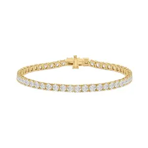 SEREIA OFFICIAL 14k Gold Lab Diamonds 4 Carats The Classic Tennis Bracelet Gold - Yellow