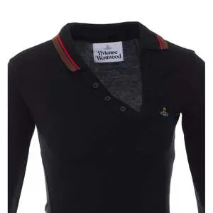 VIVIENNE WESTWOOD Glory Long Sleeves Polo - Black