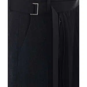 Sacai Double-faced Herringbone X Suiting Skirt