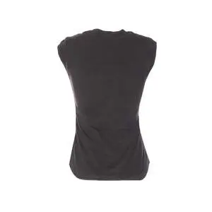 Attico Reese Tank Top With Logo - Black