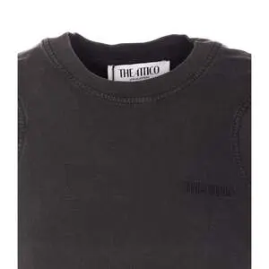 Attico Reese Tank Top With Logo - Black