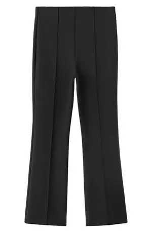 MANGO Seamed Straight Leg Crop Pants