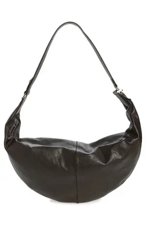 LEMAIRE Quiver Clip Leather Hobo Bag