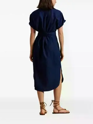 Polo Ralph Lauren Belted Midi Dress