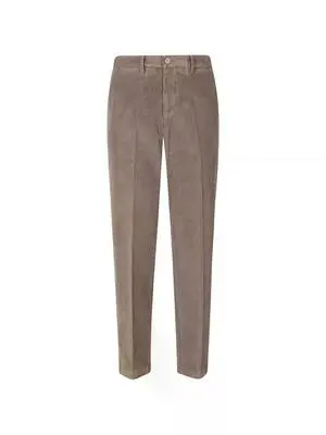 BRIGLIA 1949 Corduroy Straight-leg Trousers - Brown