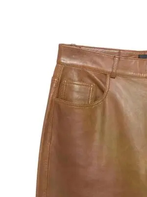 HAIKURE Winny Leather Trousers - Brown