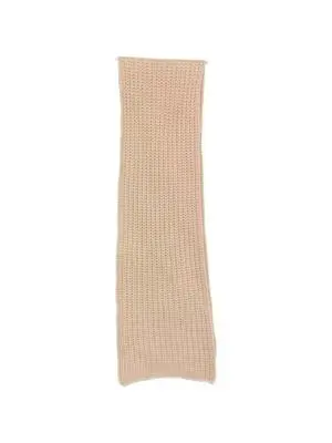 LISKA Michaela Chunky-knit Cashmere Scarf - Neutrals