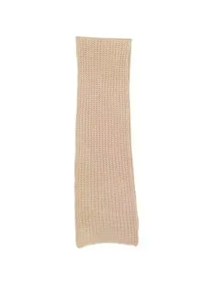 LISKA Michaela Chunky-knit Cashmere Scarf - Neutrals