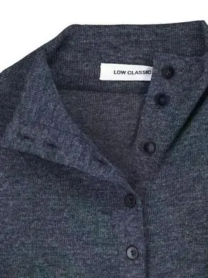 LOW CLASSIC Button-up Wrap-tie T-shirt