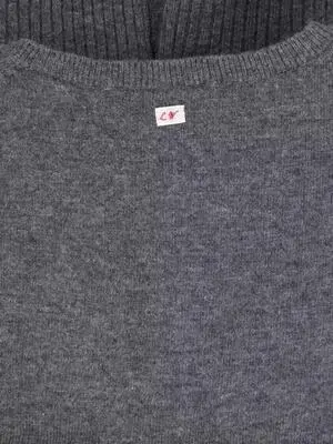LOW CLASSIC Cropped Wool Cardigan