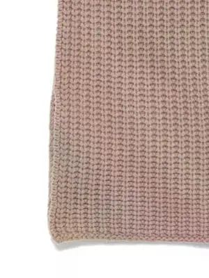 LISKA Michaela Waffle-knit Cashmere Scarf