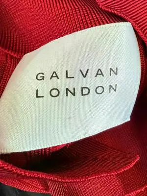 Galvan Ribbed-knit Midi Dress