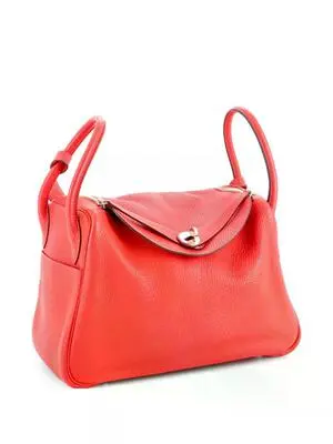 Hermès Lindy Bag Clemence 30 Shoulder Bag - Red