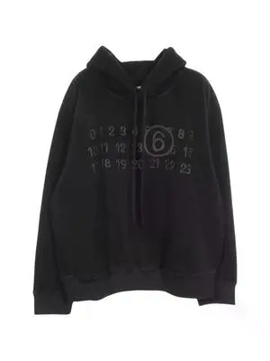 MAISON MARGIELA 2020s Logo-print Hoodie - Black
