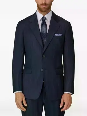 Boggi Milano Suit Pinstripe In S130 Wool