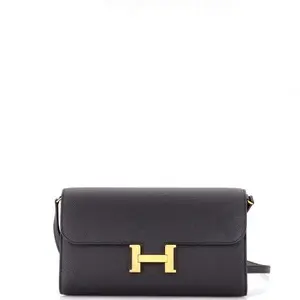 Hermès Constance To Go Wallet Epsom - Black