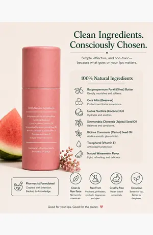 BROOKLYN NEUTRAL Oversized Rosy Melon Tinted Lip And Cheek Balm