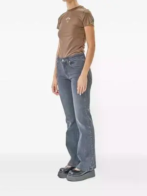 Moschino Low-rise Flared Jeans - Grey
