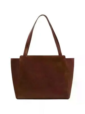 THE BRIDGE Logo-print Leather Tote Bag - Brown