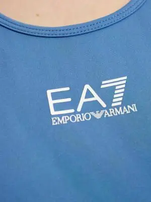 EA7 Logo-print Racerback Top