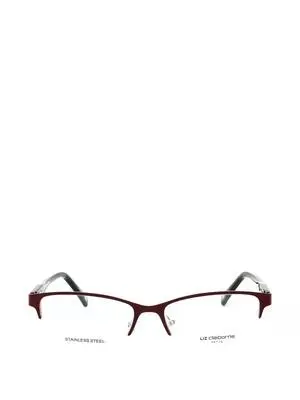 LIZ CLAIBORNE Rectangle-frame Glasses - Red
