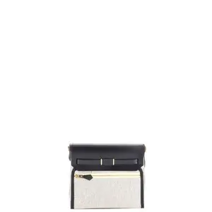 Hermès Herbag Zip Toile And Leather 20 - Black