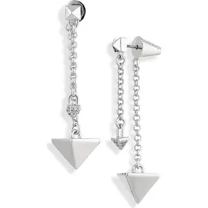 EDDIEBORGO Pavé Pyramid Pendulum Earrings