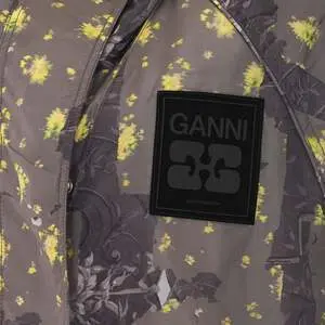 GANNI Printed Nylon Flyweight Jacket