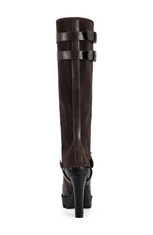 AZALEA WANG Cinder Faux Leather Knee High Boot