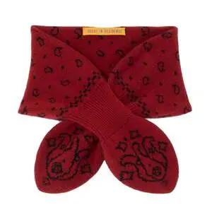 Guest In Residence Bandana Print Bowtie Scarf - Red
