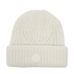 Moncler Logo Hat - White