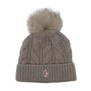 Moncler Logo Hat - Cream