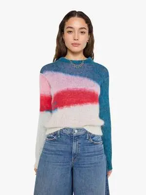 MOTHER The Moodswing Jumper Cloud Candy Pink Daphne Shirt - Cream