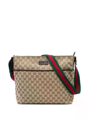 Gucci 2016-2026 Gg Canvas Web Crossbody Bag - Neutrals