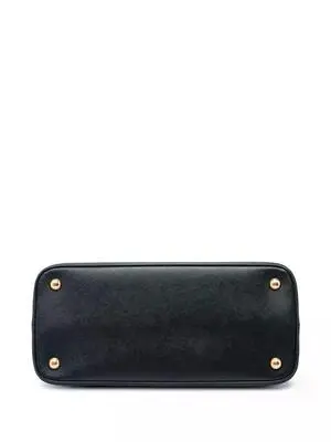 Prada 2010-2026 Medium Saffiano Vernice Open Promenade Satchel