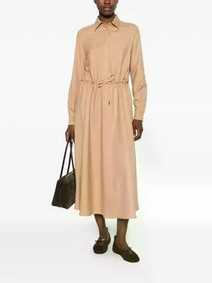 Herno Drawstring-waist Long-sleeve Dress