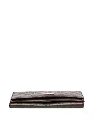 Gucci 2000-2015 Guccissima Bifold Double Wallet Long Wallets