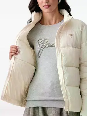 Guess Quilted Logo-plaque Jacket