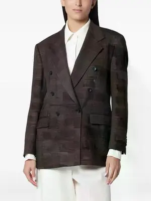 Tagliatore Check Double-breasted Blazer