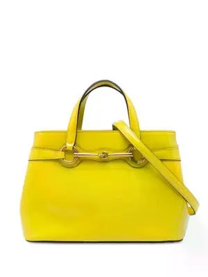 Gucci 2016-2026 Patent Bright Bit Satchel - Yellow