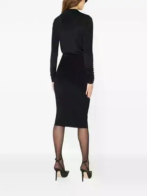 Elisabetta Franchi Viscose Yarn Dress With Jewel
