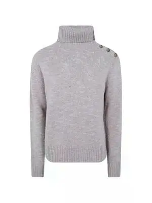 MC2 SAINT BARTH Button-detail Roll-neck Sweater